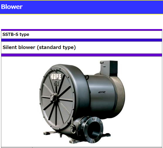 Yokoi kikai silent blower SSTB-S type_Industrial Products